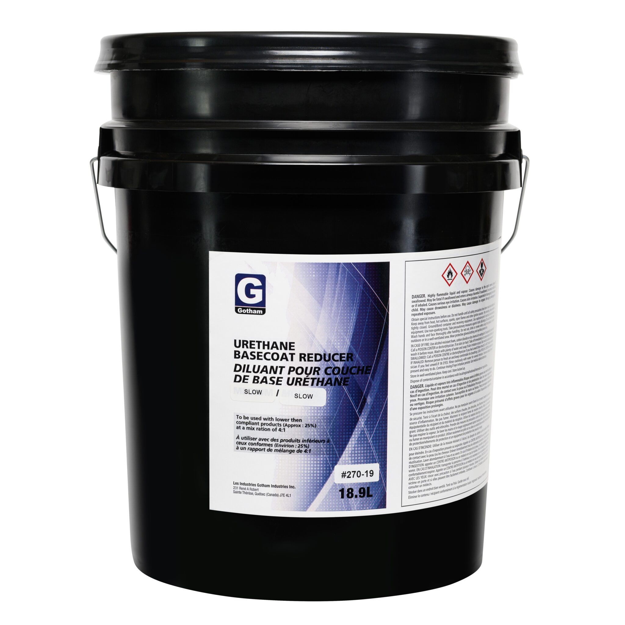 Urethane Basecoat Reducer Slow - Gotham Industries